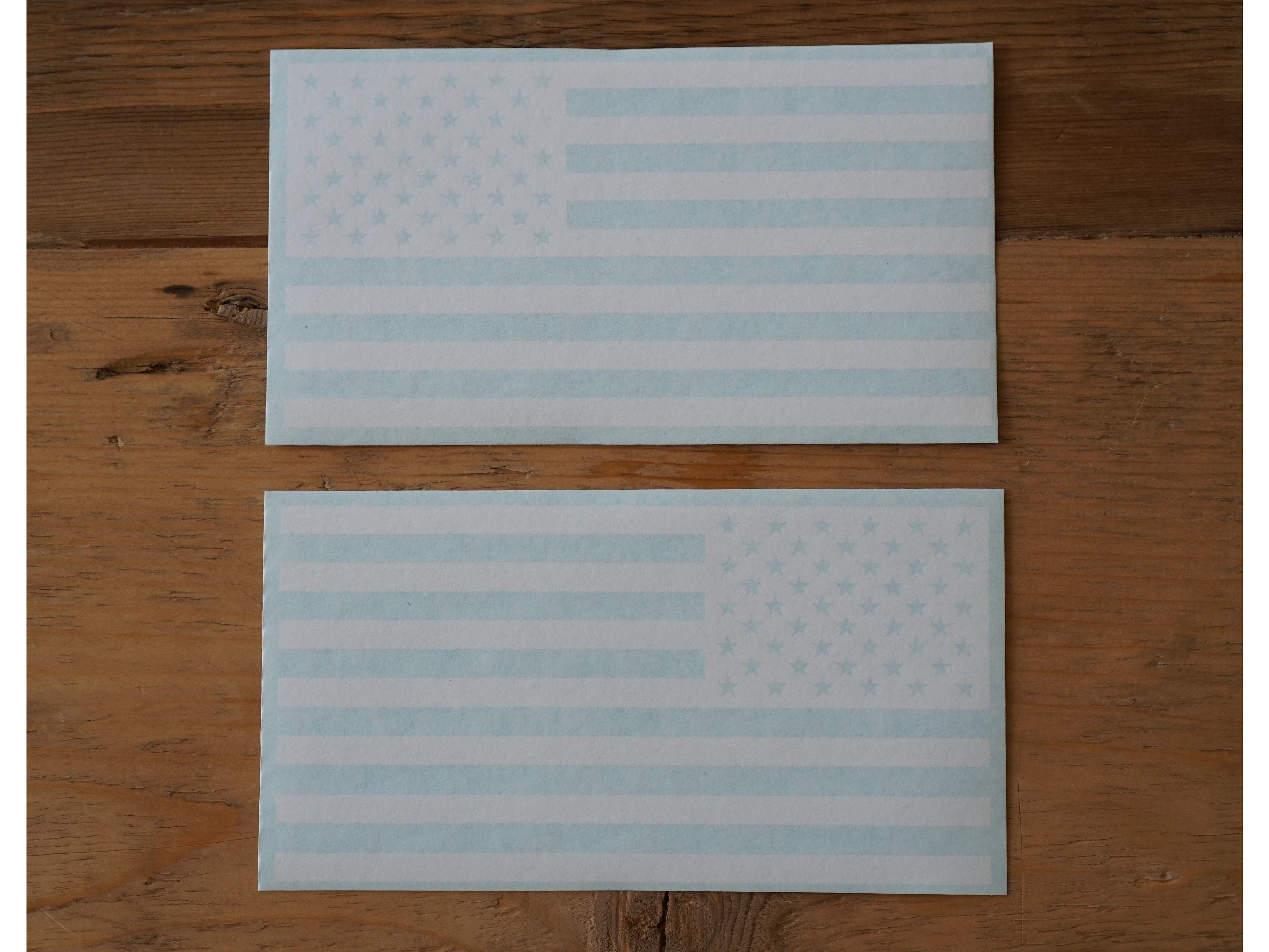 White American Flag Decals — Overland Depot