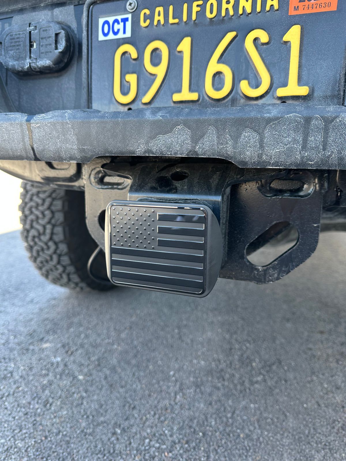 American Flag Hitch Cover — Overland Depot