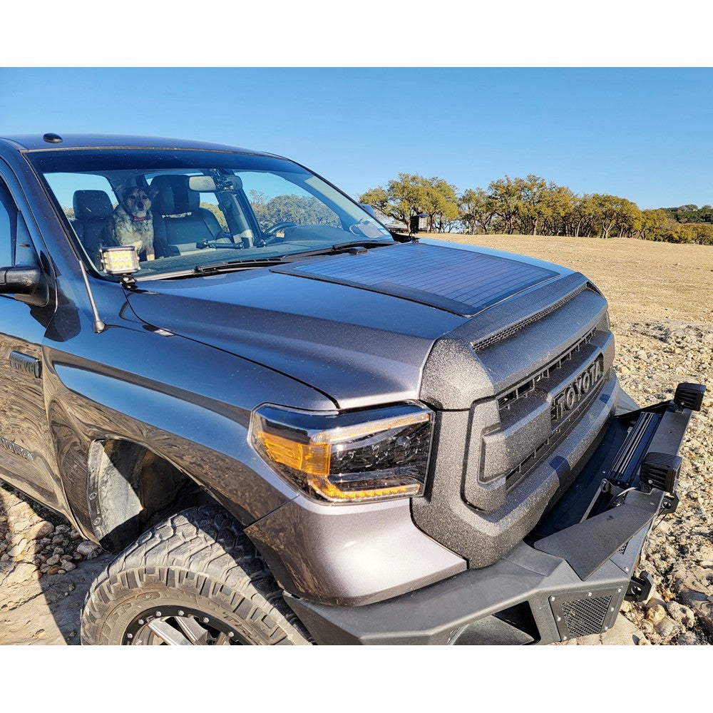 Lensun 90W 12V Hood Solar Panel For Tundra (2014-2021) — Overland Depot